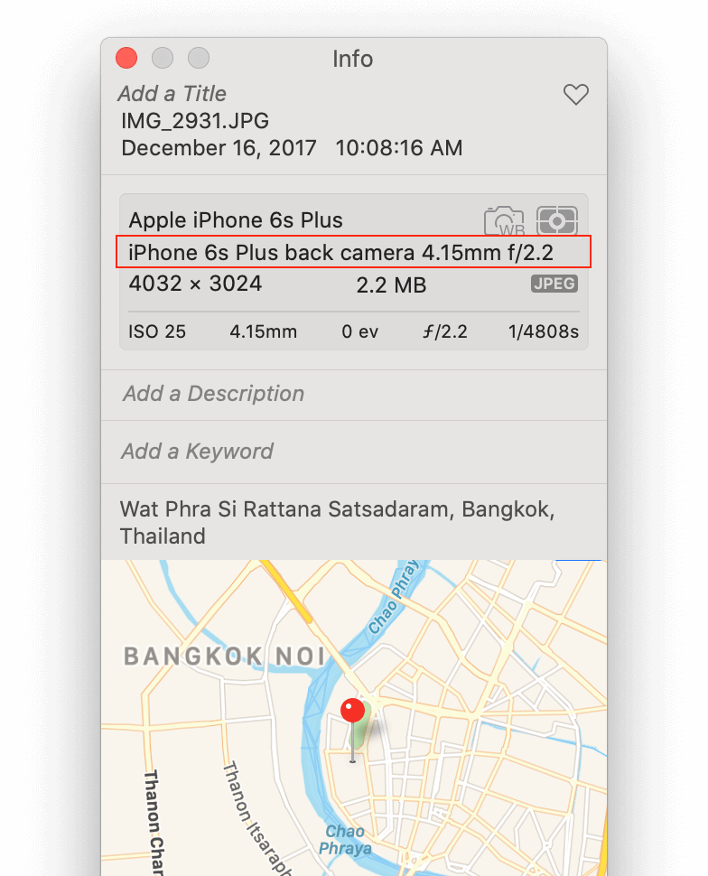 How To Export Exif And Other Metadata From Photos Library On Mac 